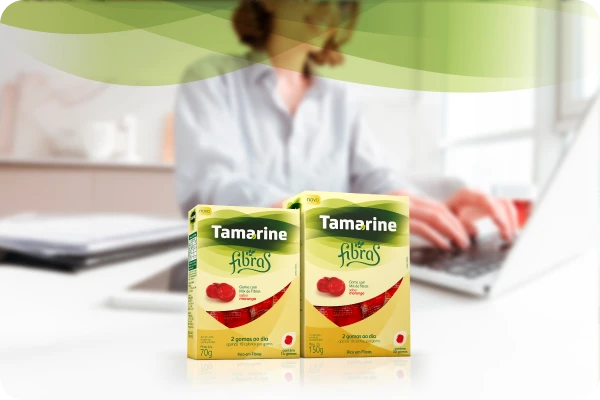 Tamarine Fibras Gomas | Fibras prebióticas sabor morango - Tamarine