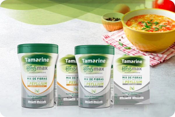 Tamarine Fibras Max | Suplemento alimentar de psyllium em pó - Tamarine